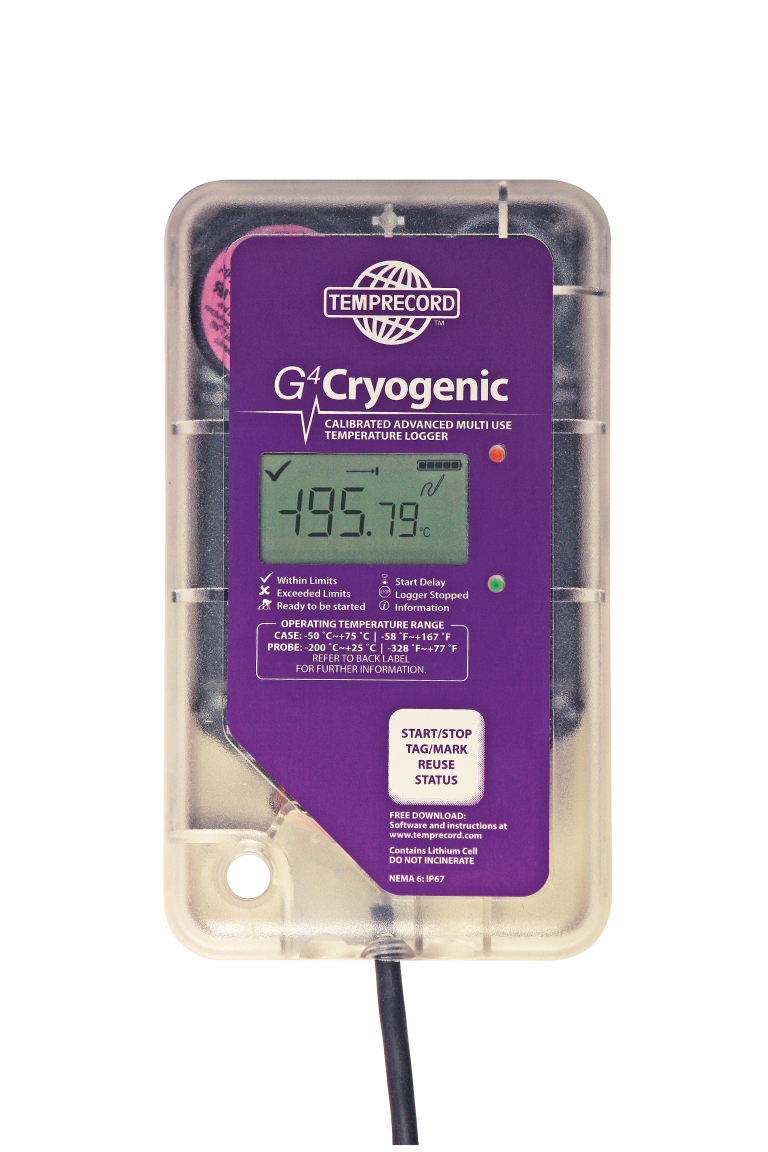 G4 Cryogenic Data logger - Temprecord International Limited